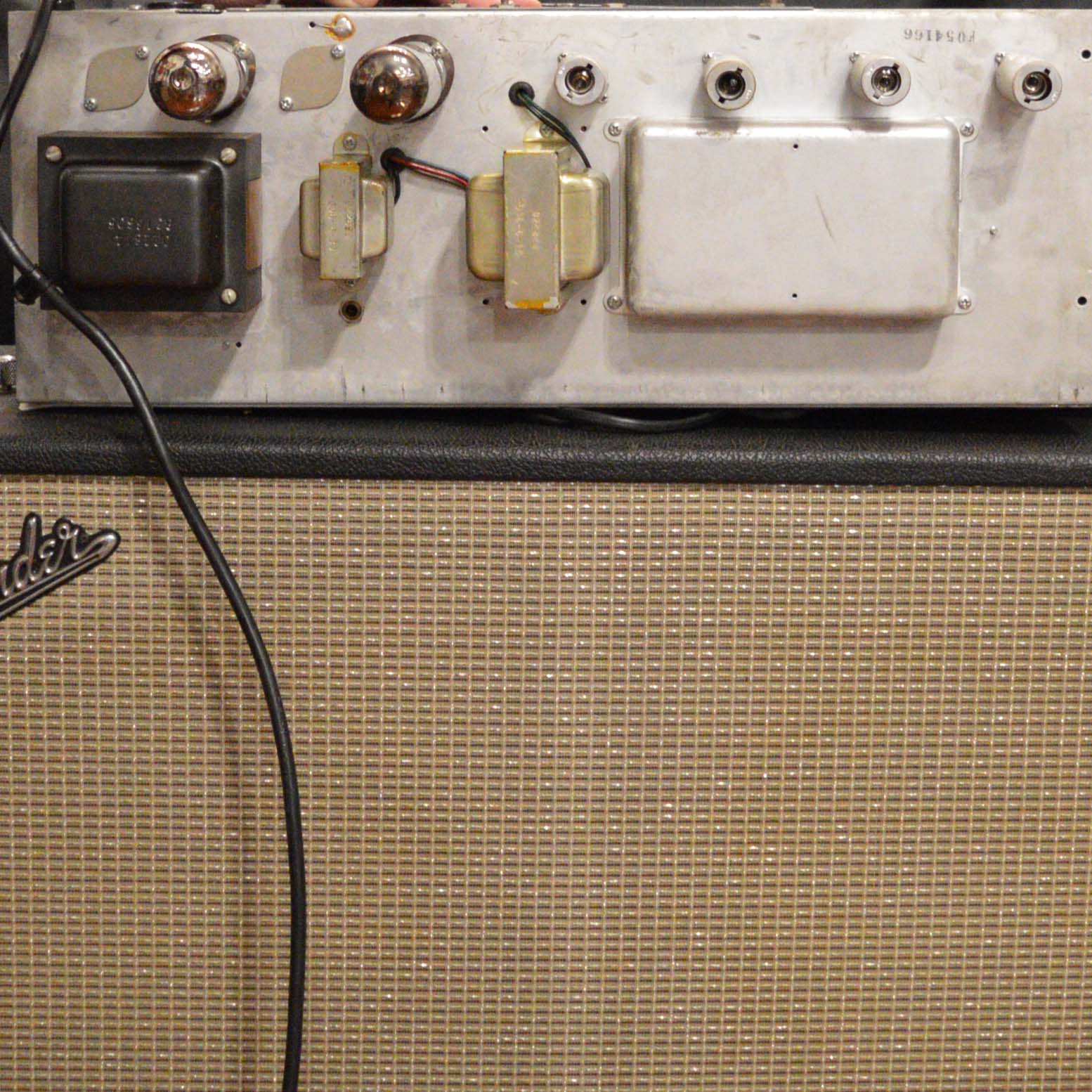 1966 Fender Bandmaster Piggyback Tube Amplifier w/ 2×12 Cabinet ...